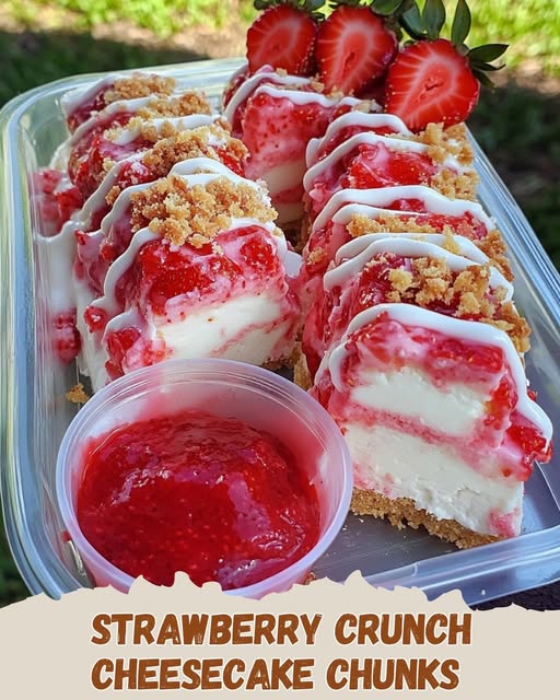 Strawberry Crunch Cheesecake Chunks - Flavor Keto
